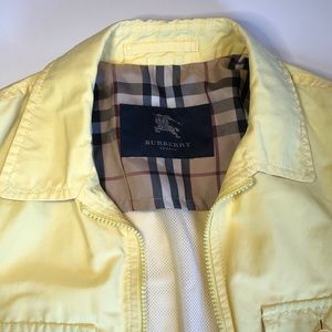 Burberry | Jackets & Coats | Used Burberry Pale Yellow Rain Coat Some ...